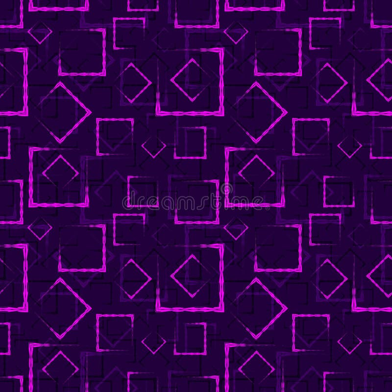 Purple Carved Squares and Frames for an Abstract Dark Background or ...