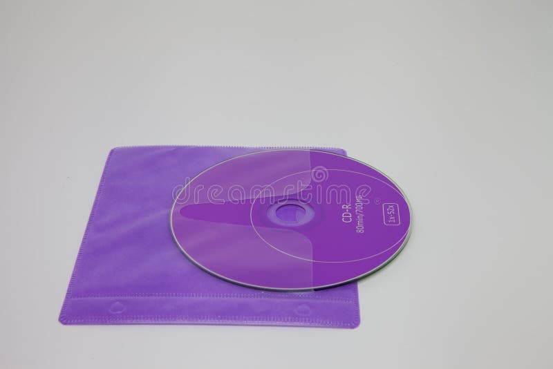 Purple Cd Disk in Square Envelope. Stock Image - Image of stack, tutu ...