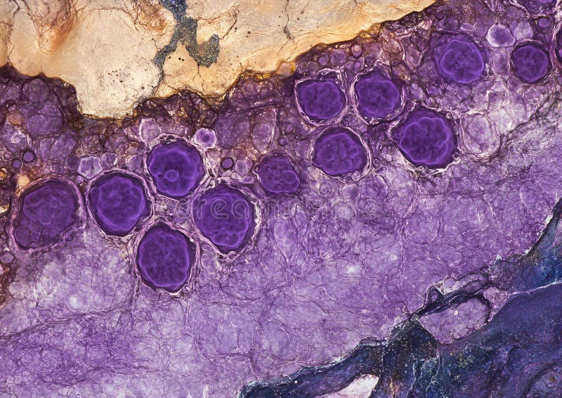 Purple Cell Structure Abstract Art Background Stock Illustration ...