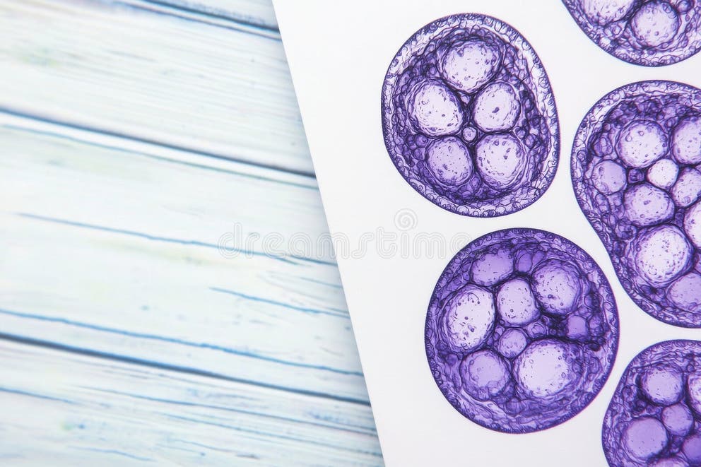 Purple Cellular Structures Representing Scientific Research on Biology ...