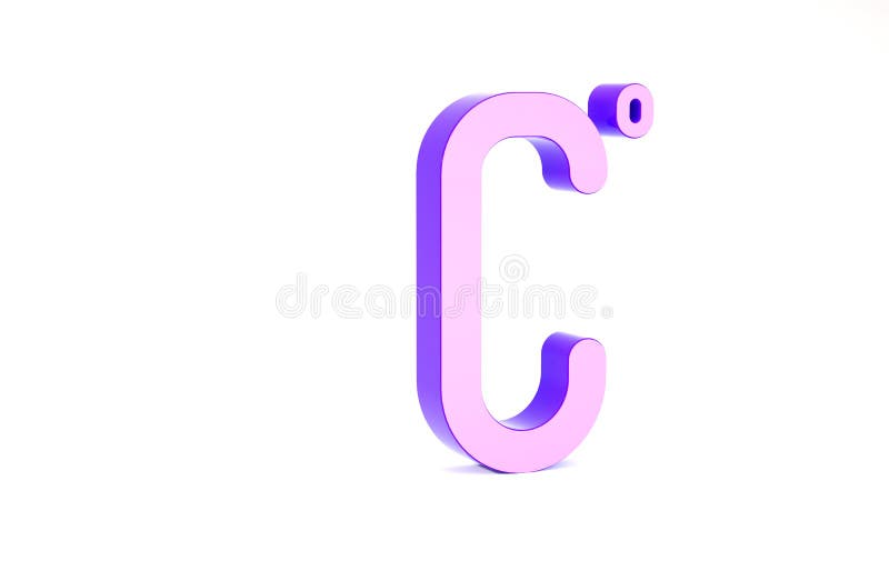Purple Celsius Icon Isolated on White Background. Minimalism Concept ...