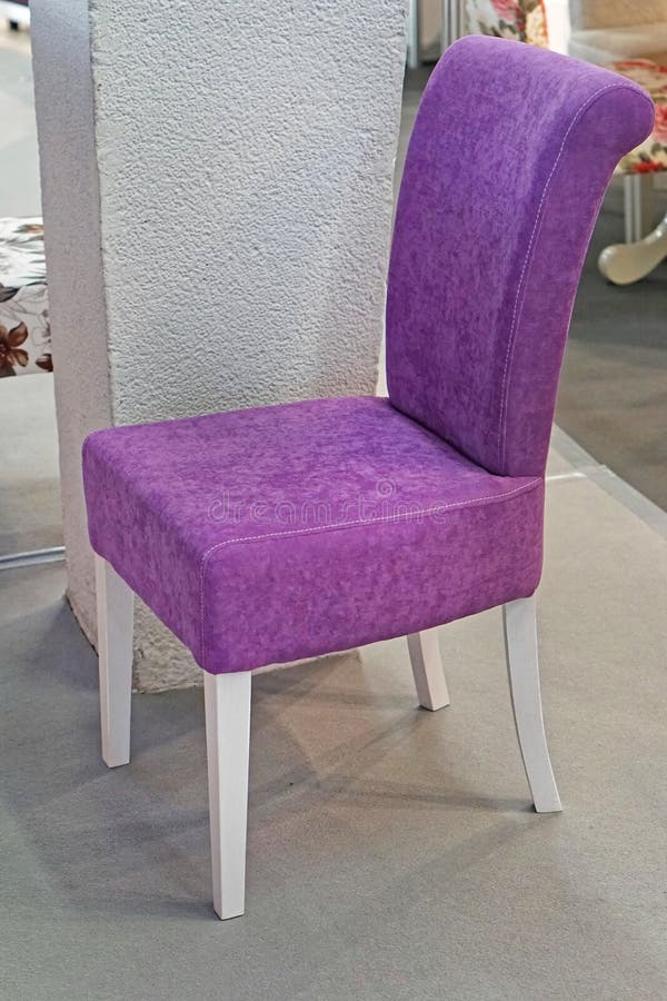 Purple chair stock photo. Image of home, bold, furniture - 194904386