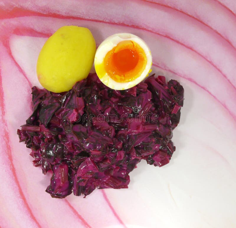 Purple chard stock photo. Image of lunch, potatoes, vegetarian - 61478218