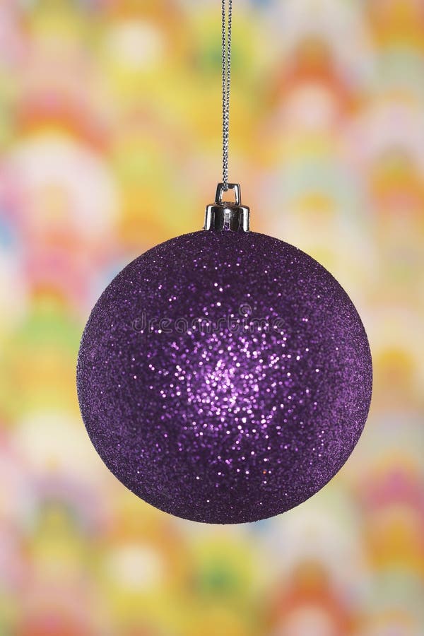 Purple Christmas Bauble stock photo. Image of culture - 29656848