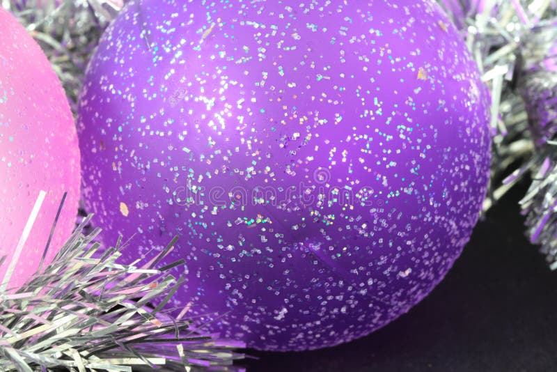 Purple Christmas bauble stock image. Image of decoration - 6580429