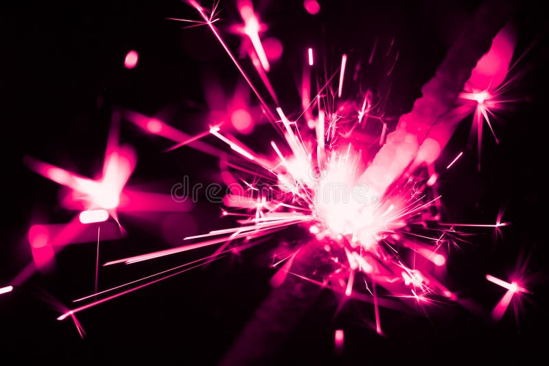 Purple christmas sparkler stock photo. Image of party - 34097770