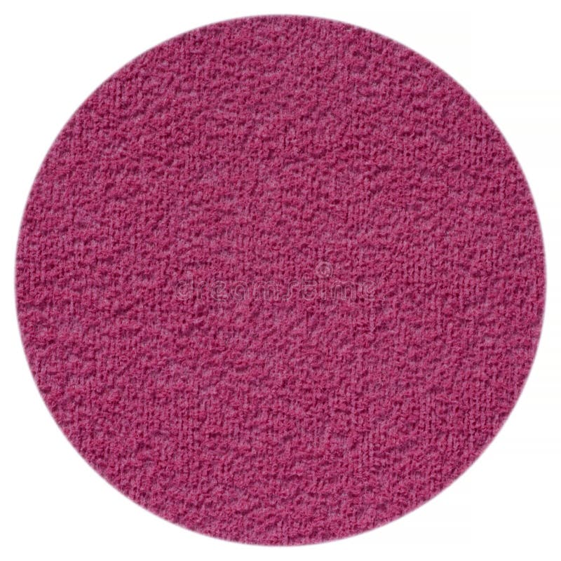 Purple Circle Made of Terry Material Isolated on White Stock Photo ...
