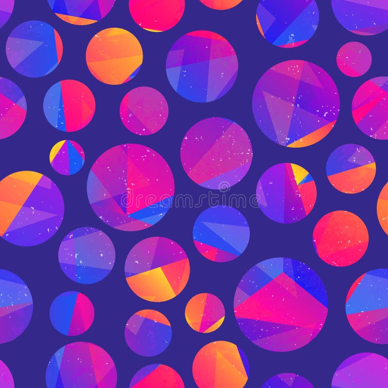 Purple Circle Seamless Pattern Stock Vector - Illustration of texture ...
