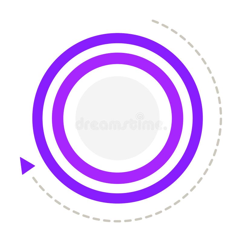Purple Circles and Arrow Brochure Element Design Stock Vector ...
