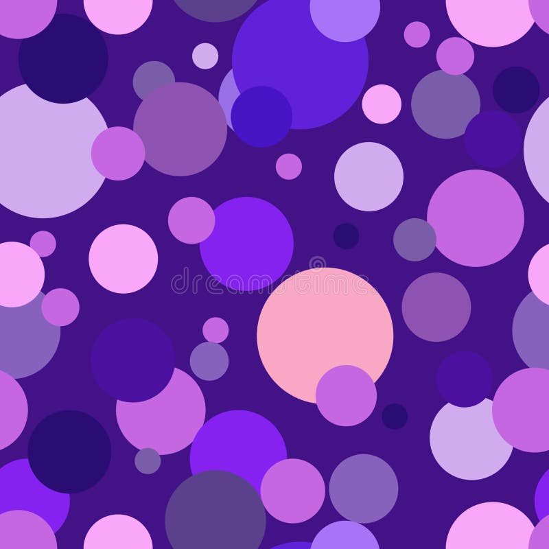 Purple circles stock vector. Illustration of polka, white - 61731608