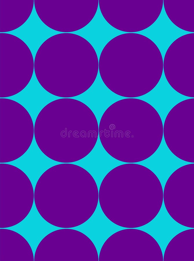 Purple Circles on Turquoise Background. Vector Illustration Stock ...