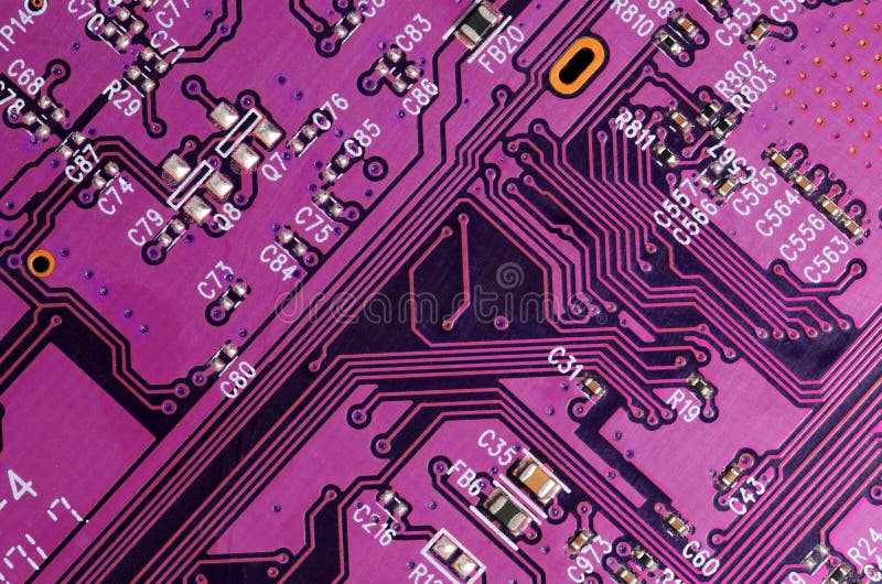 Purple circuit board stock image. Image of circuitry - 56562577