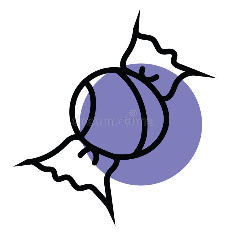 Purple Circular Candy, Icon Stock Vector - Illustration of vector ...