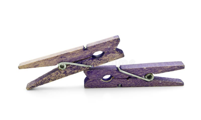 Purple Clothes Pins stock image. Image of hanging, isolated - 11259207