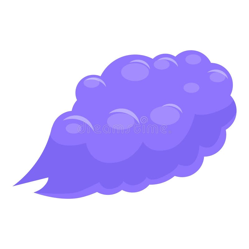 Purple Cloud of Smoke Spreading in the Air Stock Vector - Illustration ...