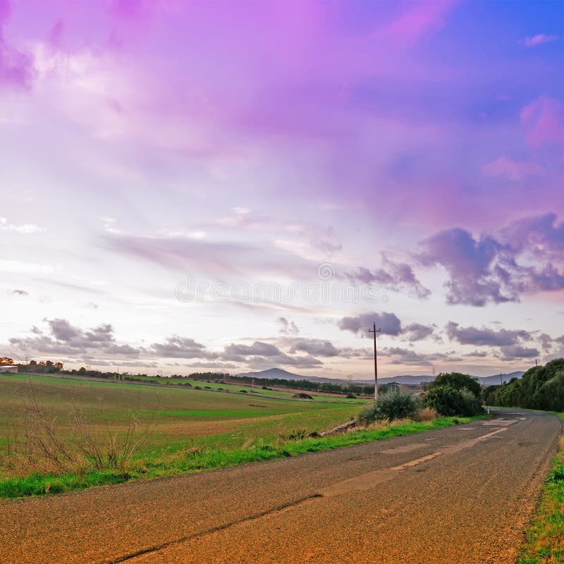Purple clouds stock photo. Image of outdoor, season, field - 38033928
