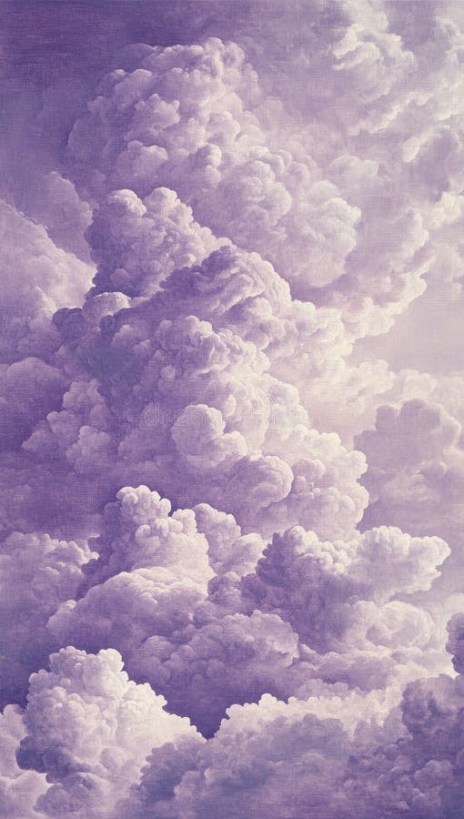 Lavender Cloudscape stock image. Image of purple, rain - 384329561