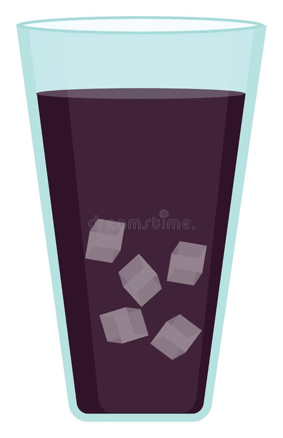 Purple cocktail, icon stock vector. Illustration of liquid - 261368483