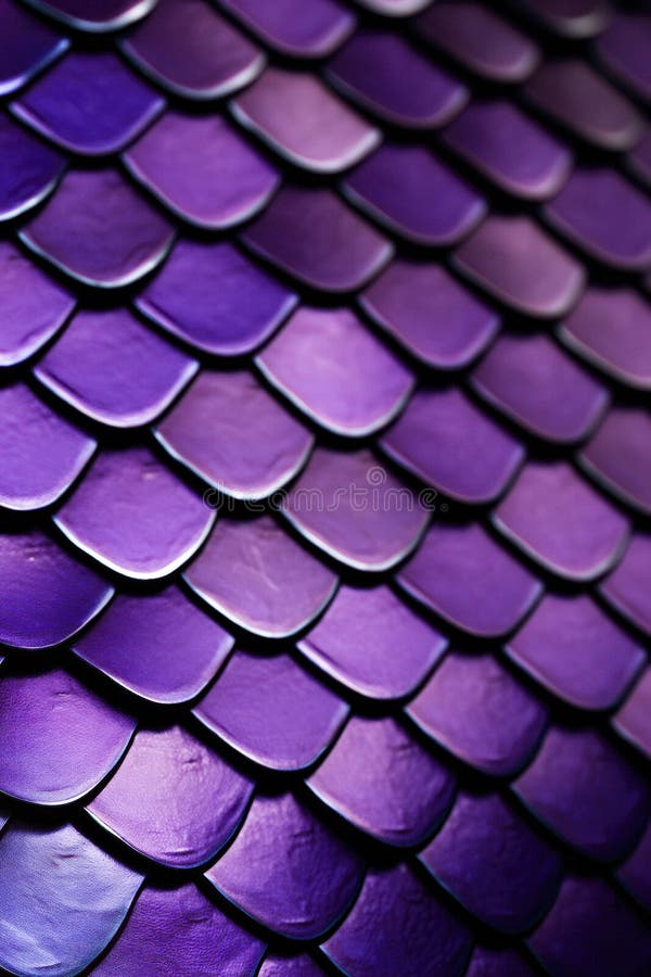 Purple Pattern with Fish Scale Abstract Texture. Stock Image - Image of ...