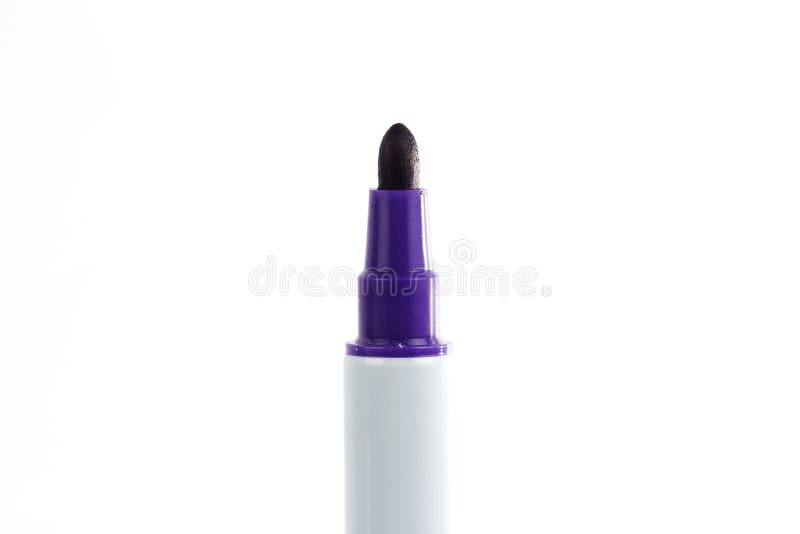 Purple Color pen stock photo. Image of felt, isolated - 49131394