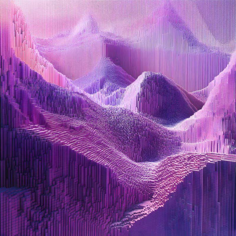 Purple Color Pixel Wavy Background, Abstract Background, Dynamic Wavy ...