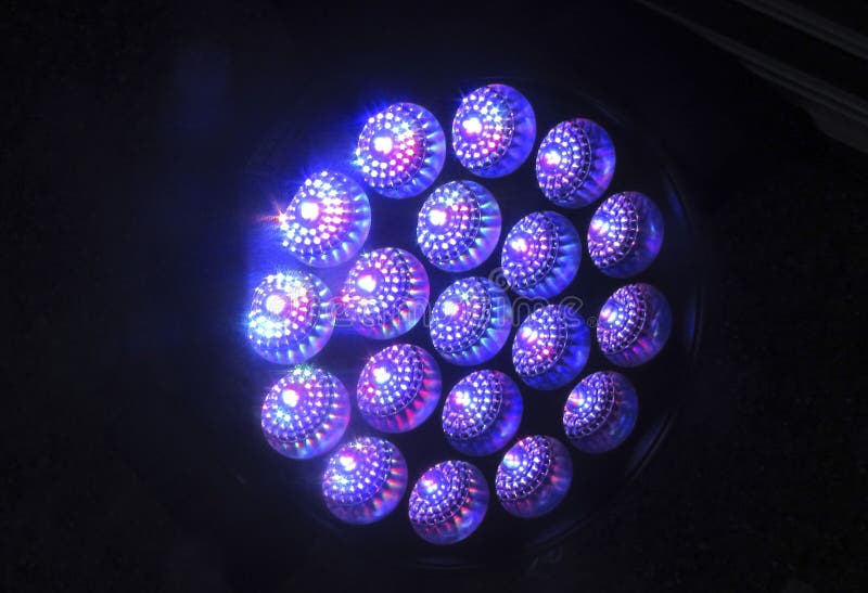 Purple Colored Halogen Headlights, Light Design Stock Image - Image of ...