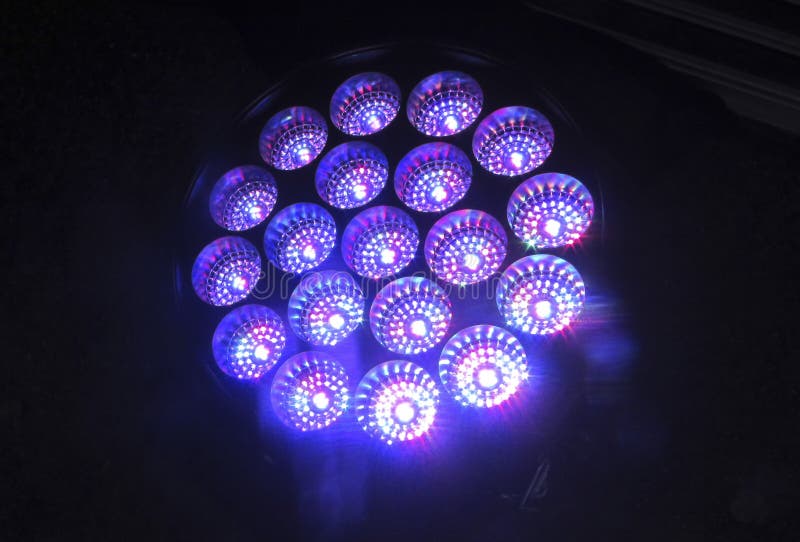 Purple Colored Halogen Headlights, Light Design Stock Image - Image of ...