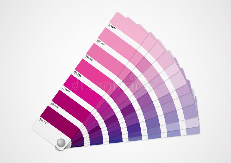 Purple colors guide editorial stock image. Illustration of range ...