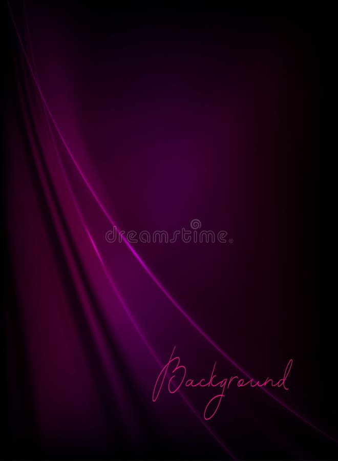 Purple Composition Painted As a Matter with the Presence of Thin Lines ...