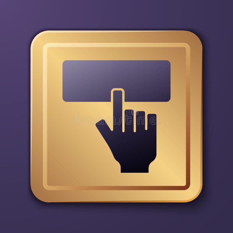 Purple Computer Keyboard Icon Isolated on Purple Background. PC ...