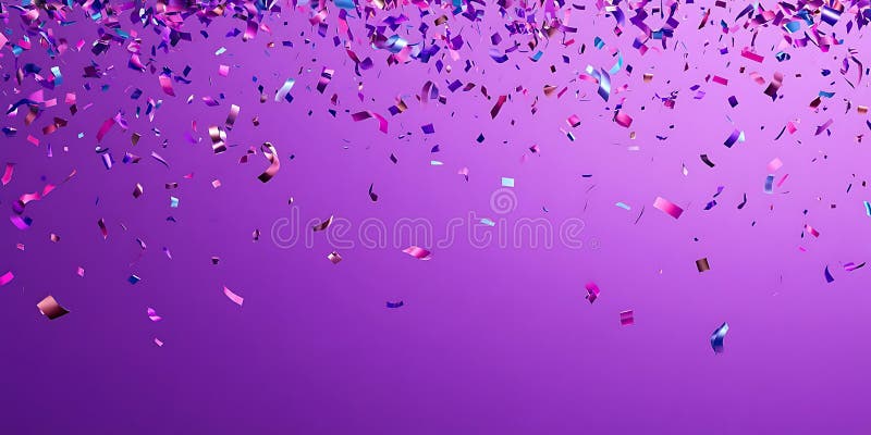 Purple Confetti Background Celebration Texture for Design Projects ...