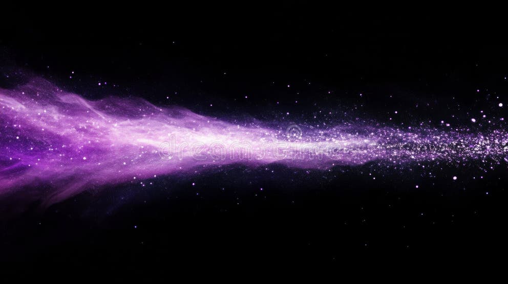 Purple Cosmic Nebula with Starry Background, Celestial Space Concept ...