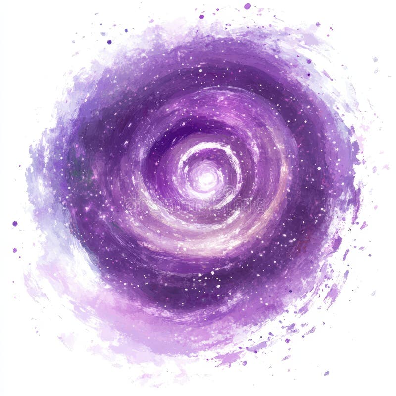 Purple Cosmic Void Empty Abstract. Purple Space Circle of Effect ...