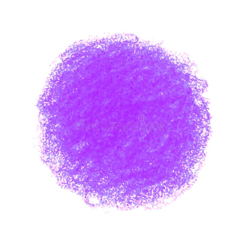 Purple Crayon Scribble Texture Stain Isolated on White Background Stock ...