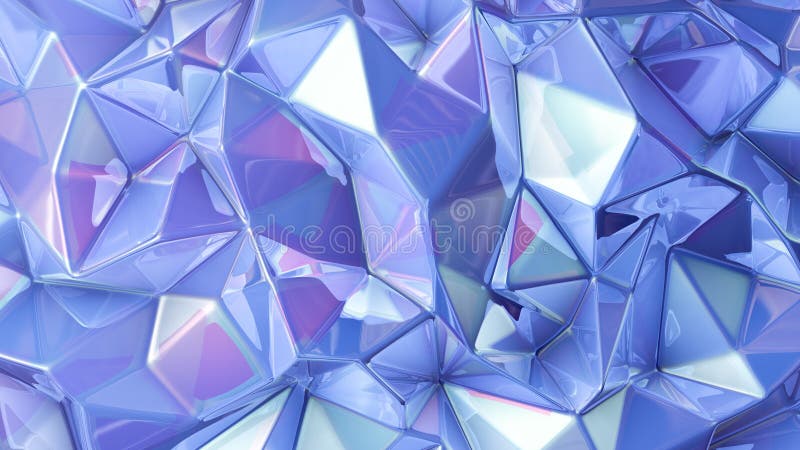 Purple Crystal Background with Triangles. 3d Illustration, 3d Rendering ...