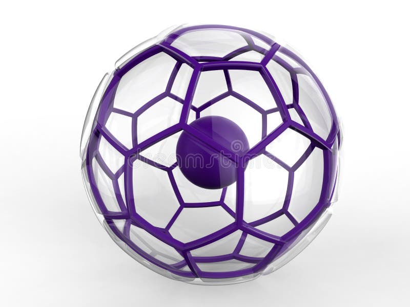 A purple crystal stock illustration. Illustration of pure - 66716092