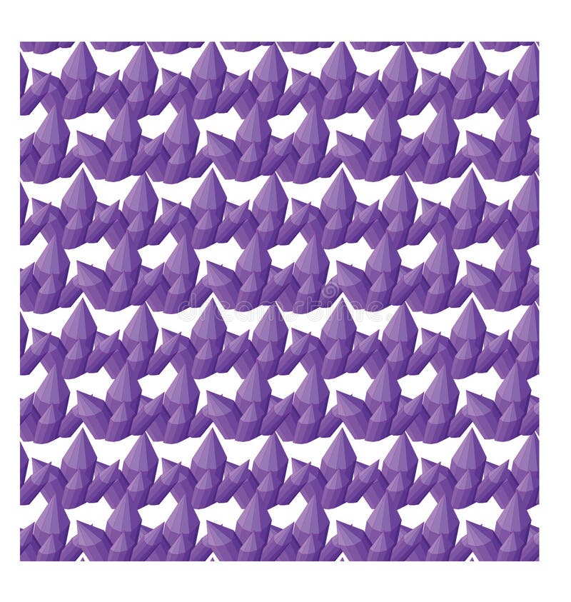 Purple Crystal. Simple Pattern. Vector Illustration. Stock Vector ...