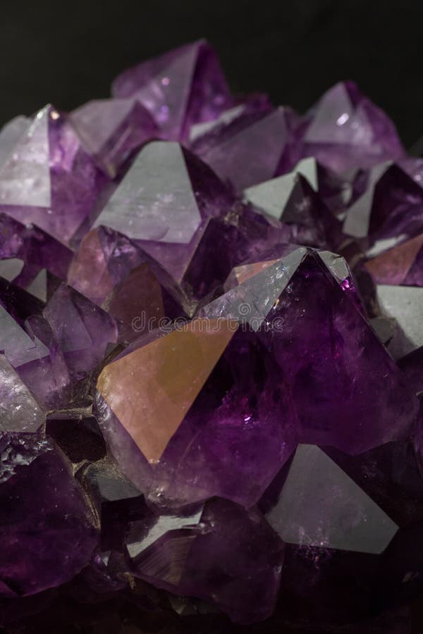 Purple crystal stock photo. Image of sample, clay, metal - 187808810