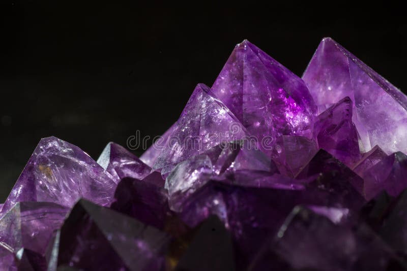 Purple crystal stock photo. Image of sample, clay, metal - 187808810