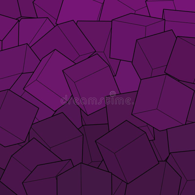 Purple Cube. Abstract Template for Presentation. Eps 10 Stock Vector ...