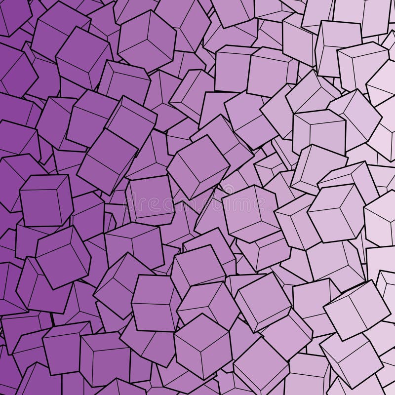 Purple Cube. Abstract Template for Presentation. Eps 10 Stock ...