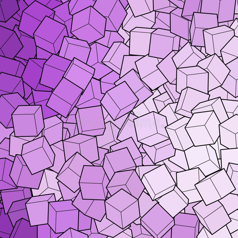 Purple Cube. Abstract Template for Presentation. Eps 10 Stock ...
