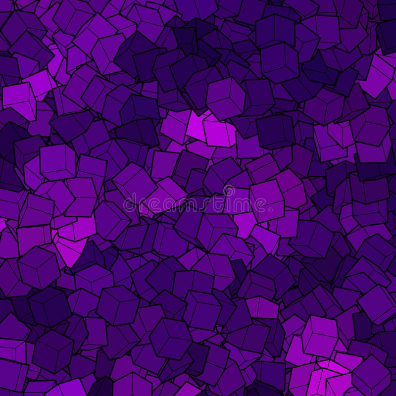 Purple Cube. Abstract Template for Presentation. Eps 10 Stock Vector ...