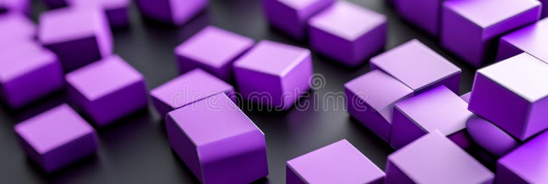 Purple Cubes Abstract Background Abstract Image of Purple Cubes ...