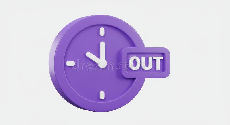 Time Out Clock stock illustration. Illustration of font - 382959055
