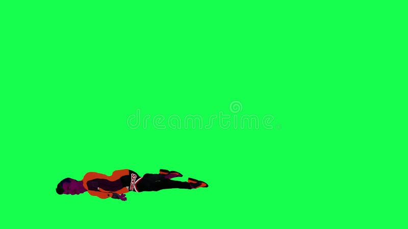 Map of Fat Man Falling Down from High Angle on Green Screen Stock Video ...