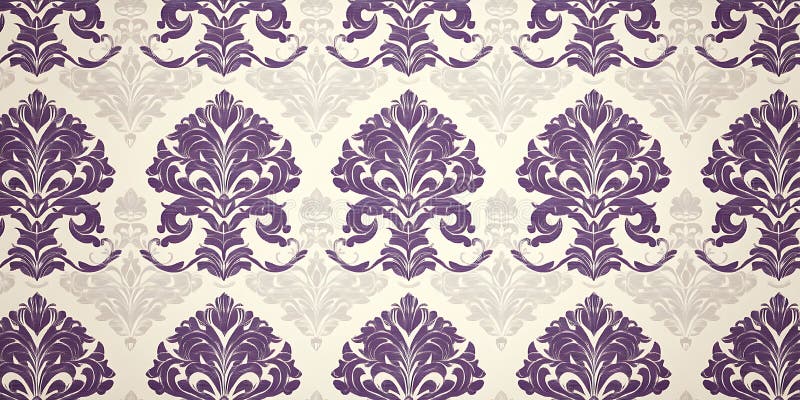 Purple Damask Pattern Seamless Texture Background Stock Illustration ...
