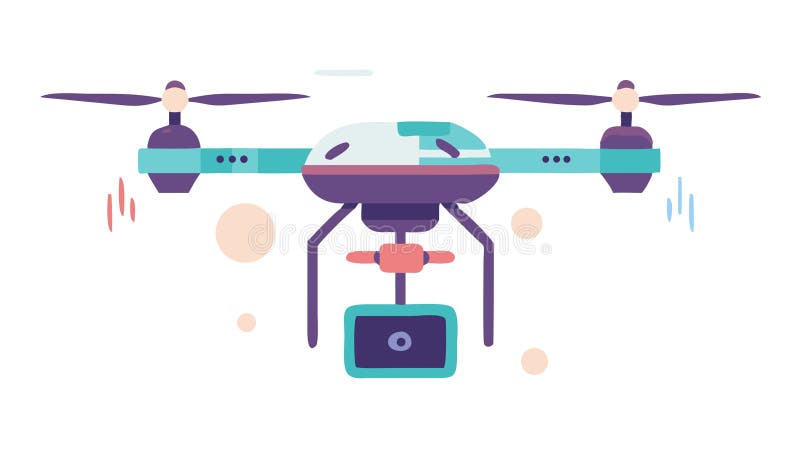 Purple Delivery Drone Icon Vector Illustration, Vector Design ...