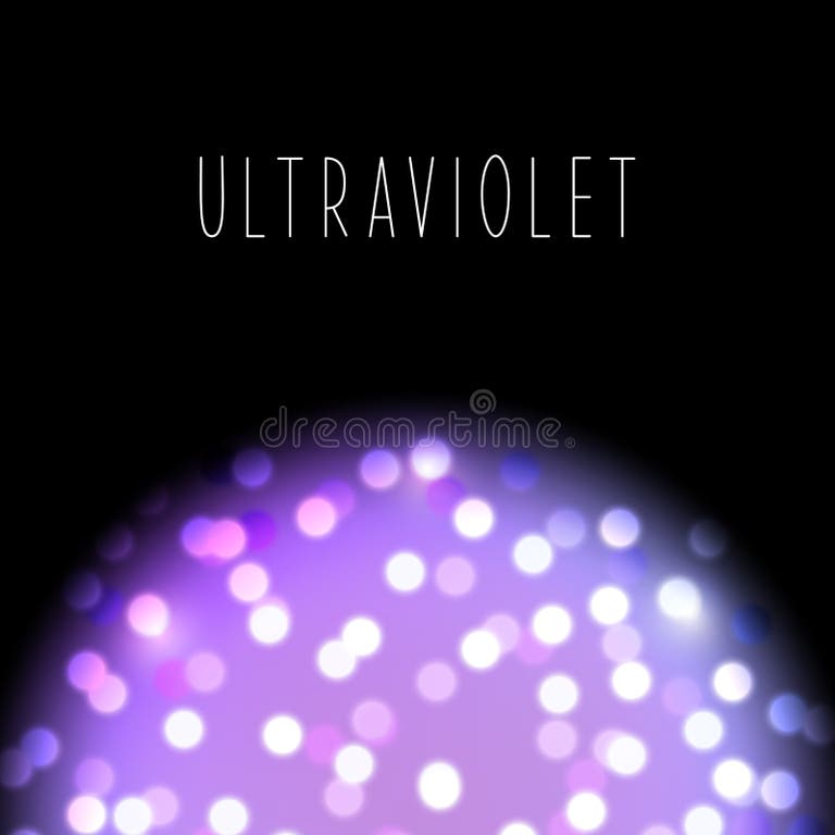 Purple Design Element with Bokeh Stock Vector - Illustration of holiday ...