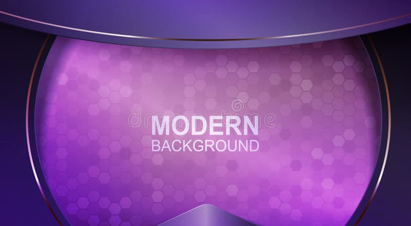 Purple Design with Oval Frames with a Subtle Shiny Border Stock Vector ...